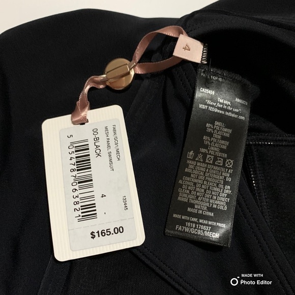 Ted Baker London | Swim | Ted Baker Mech Mesh Panel Swimsuit | Poshmark